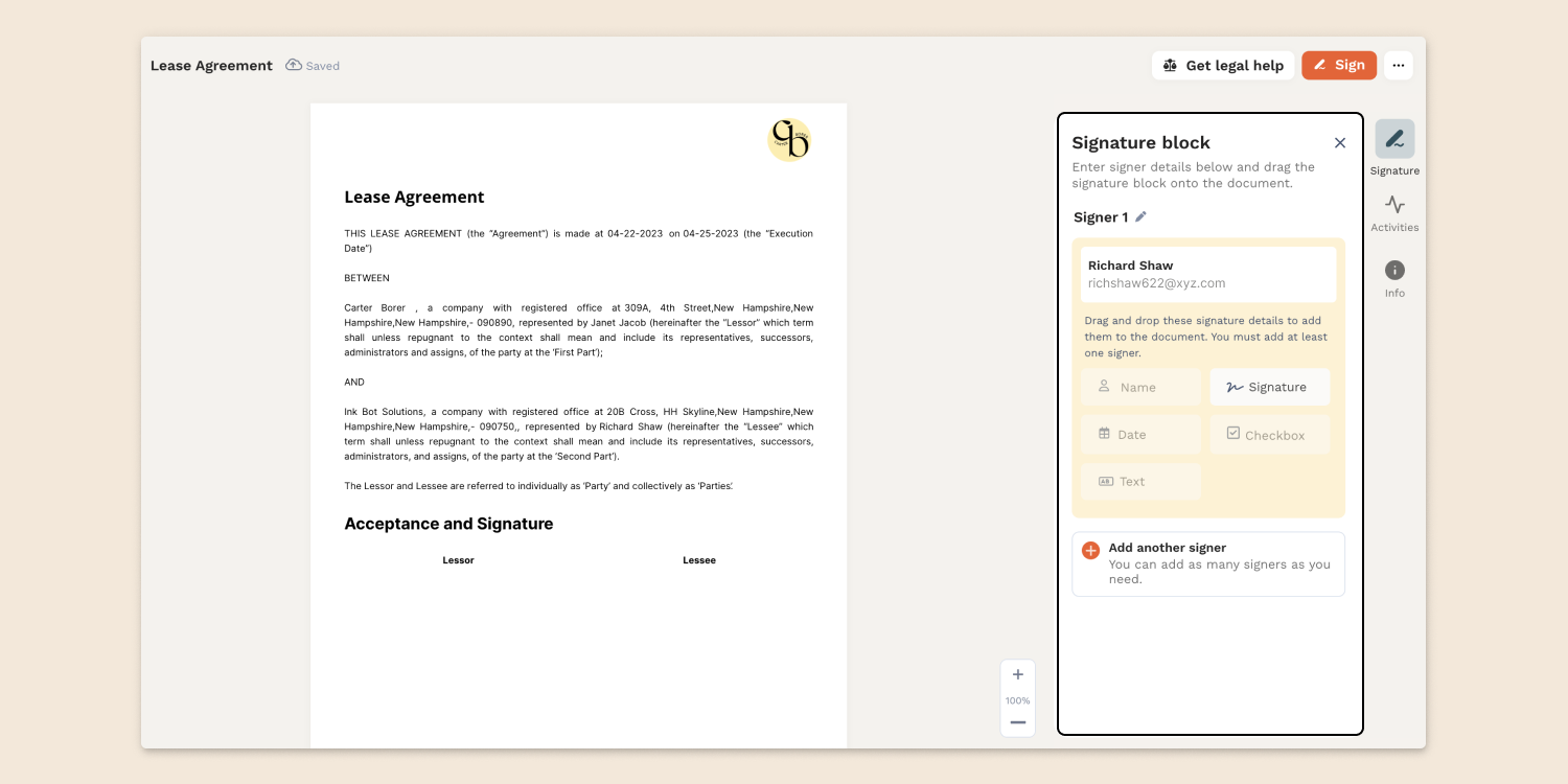 Make signing PDF documents easy with LegalZoom | LegalZoom